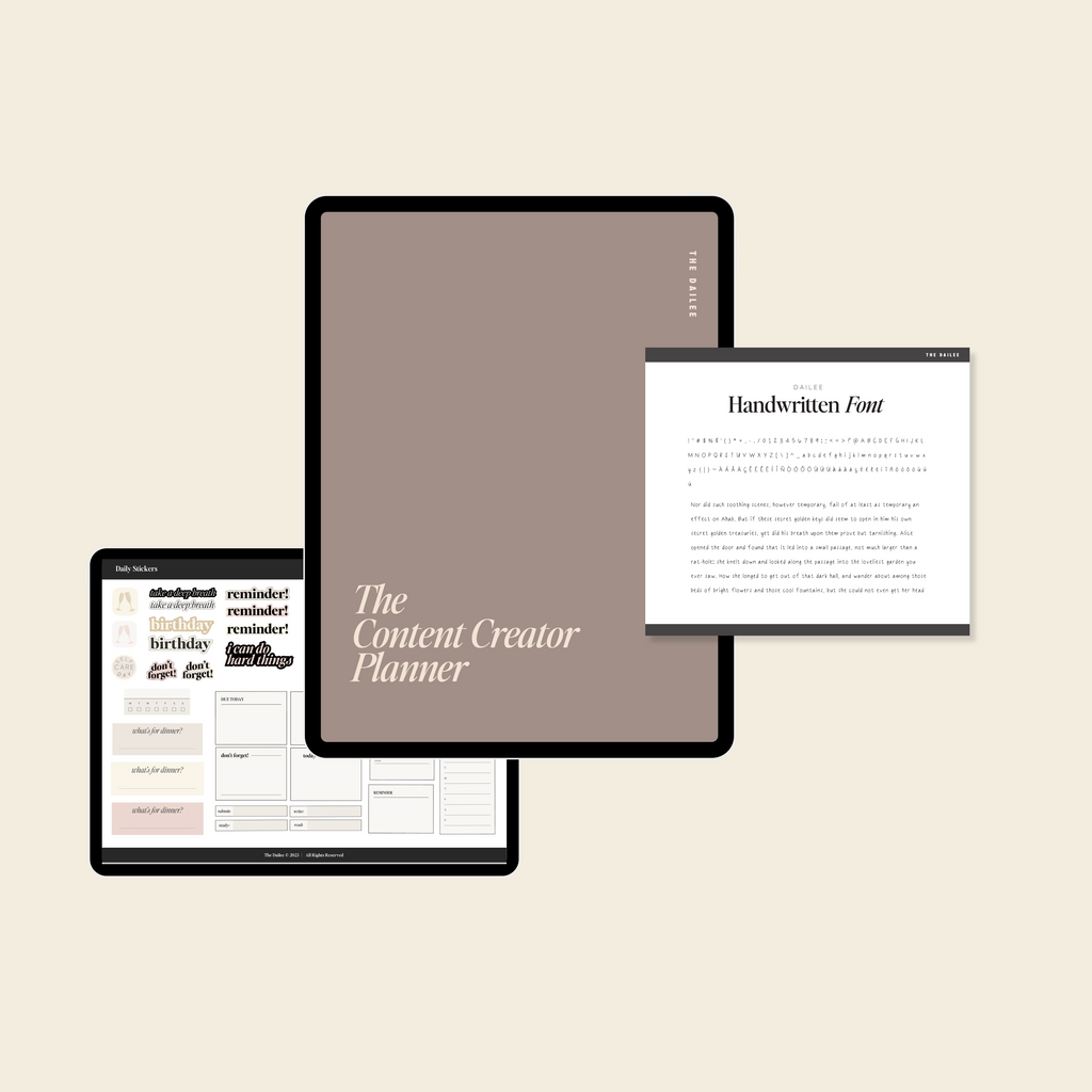 2025-2026 Digital Content Planner Bundle – The Dailee