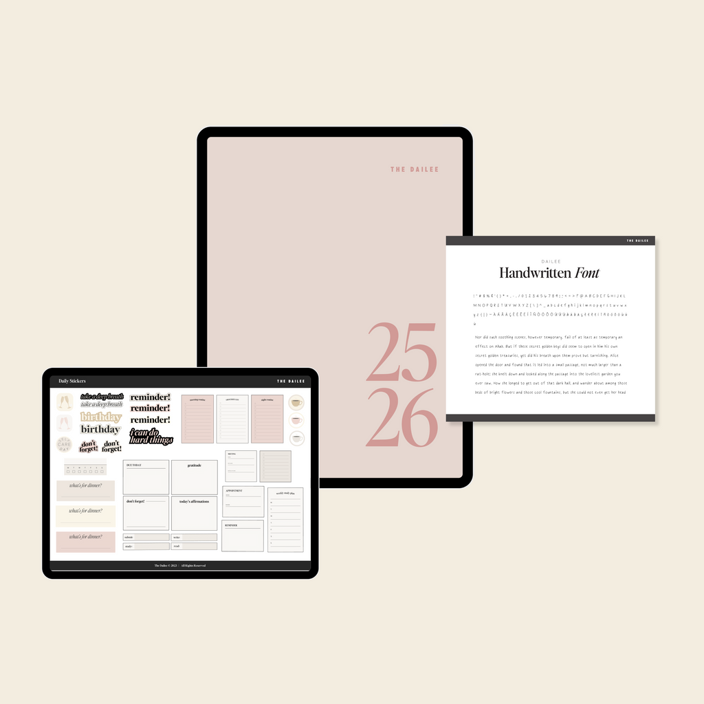 2025-2026 Digital Planner for Students Bundle – The Dailee