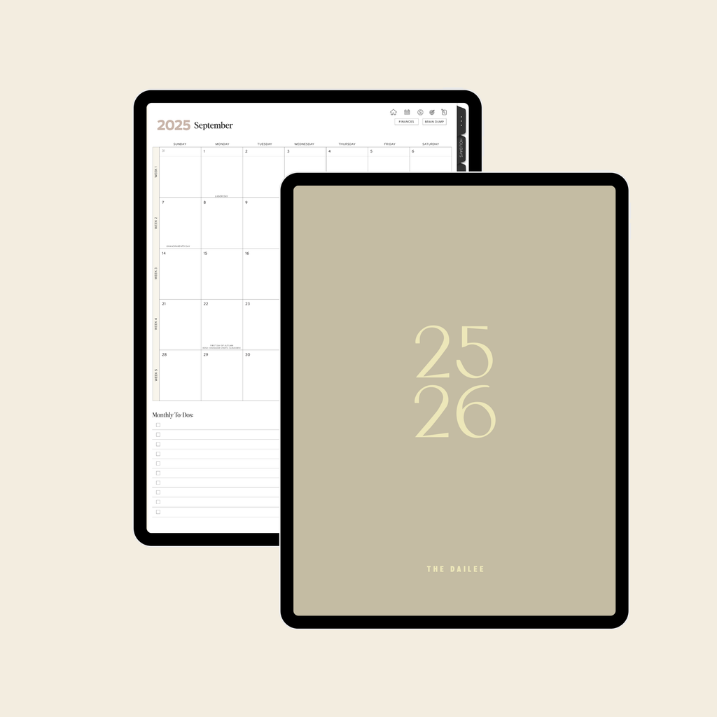 2025-2026 Weekly Digital Planner for Students – The Dailee