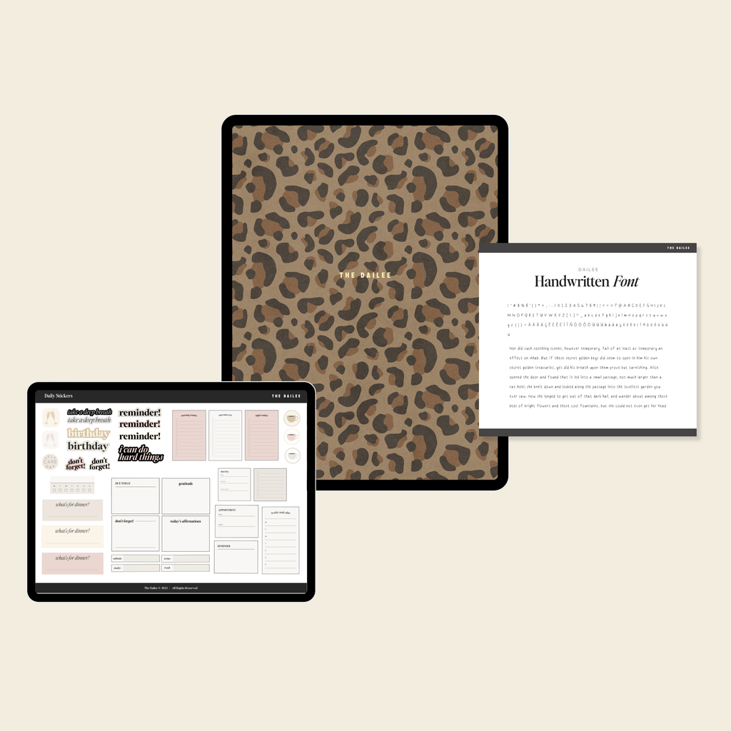 The Cool Girl 2026 Digital Planner Bundle – The Dailee